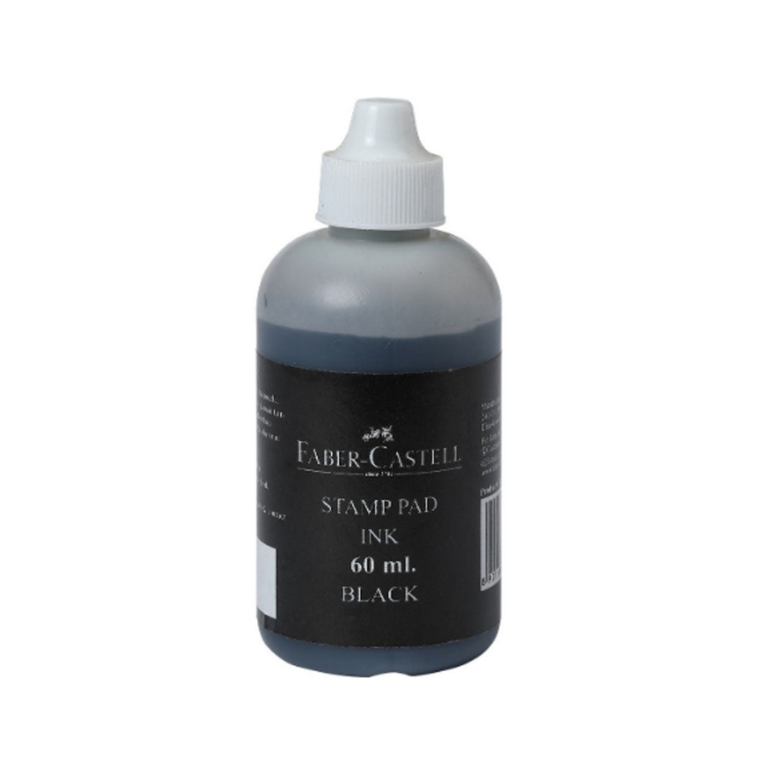 Faber-Castell Stamp Pad Ink - 60ml (Black) – Skyblue Stationery Mart