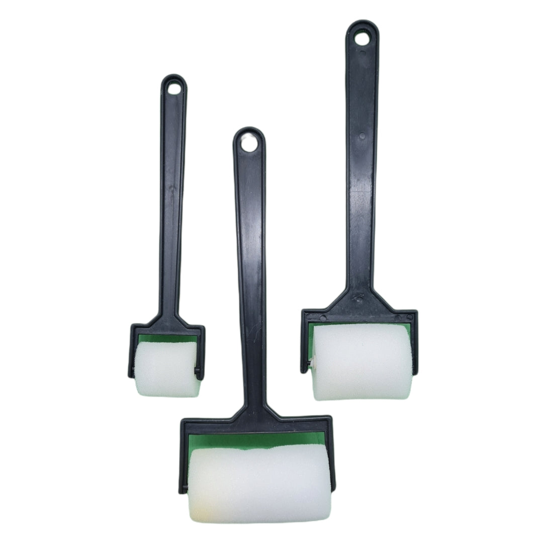 Keep Smiling White Sponge Roller Pack of 3 – Skyblue